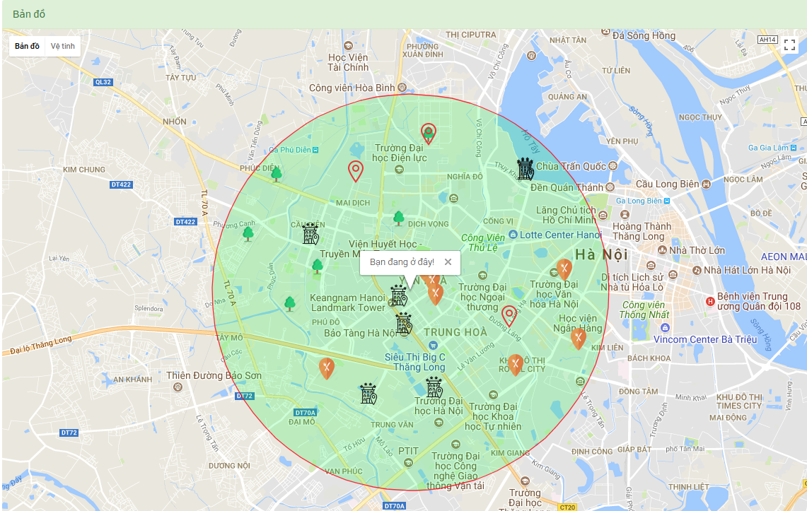 Ứng dụng "tìm quanh đây" với MongoDB - Geospatial Queries, Google Map ...